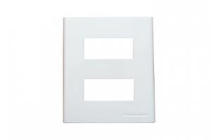 Ổ cắm điện thoại Panasonic 2 cổng RJ11 (WEV68020SW + WEV2364SW)